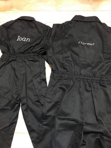 Personalised child coverall 1-13 years – Pwyth Pistyll